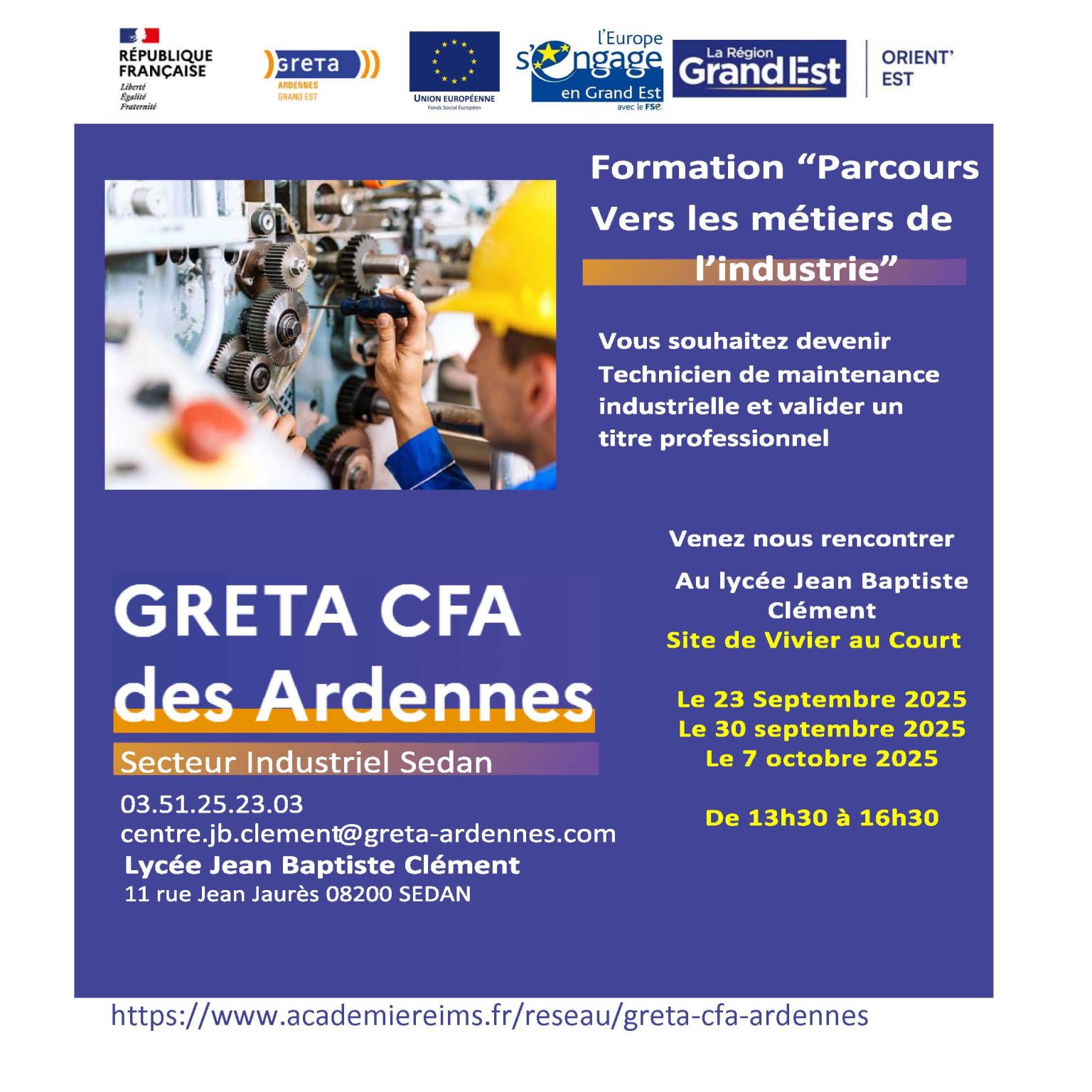 GRETA CFA des Ardennes - GIP FCIP et réseau des GRETA de l'académie de Reims